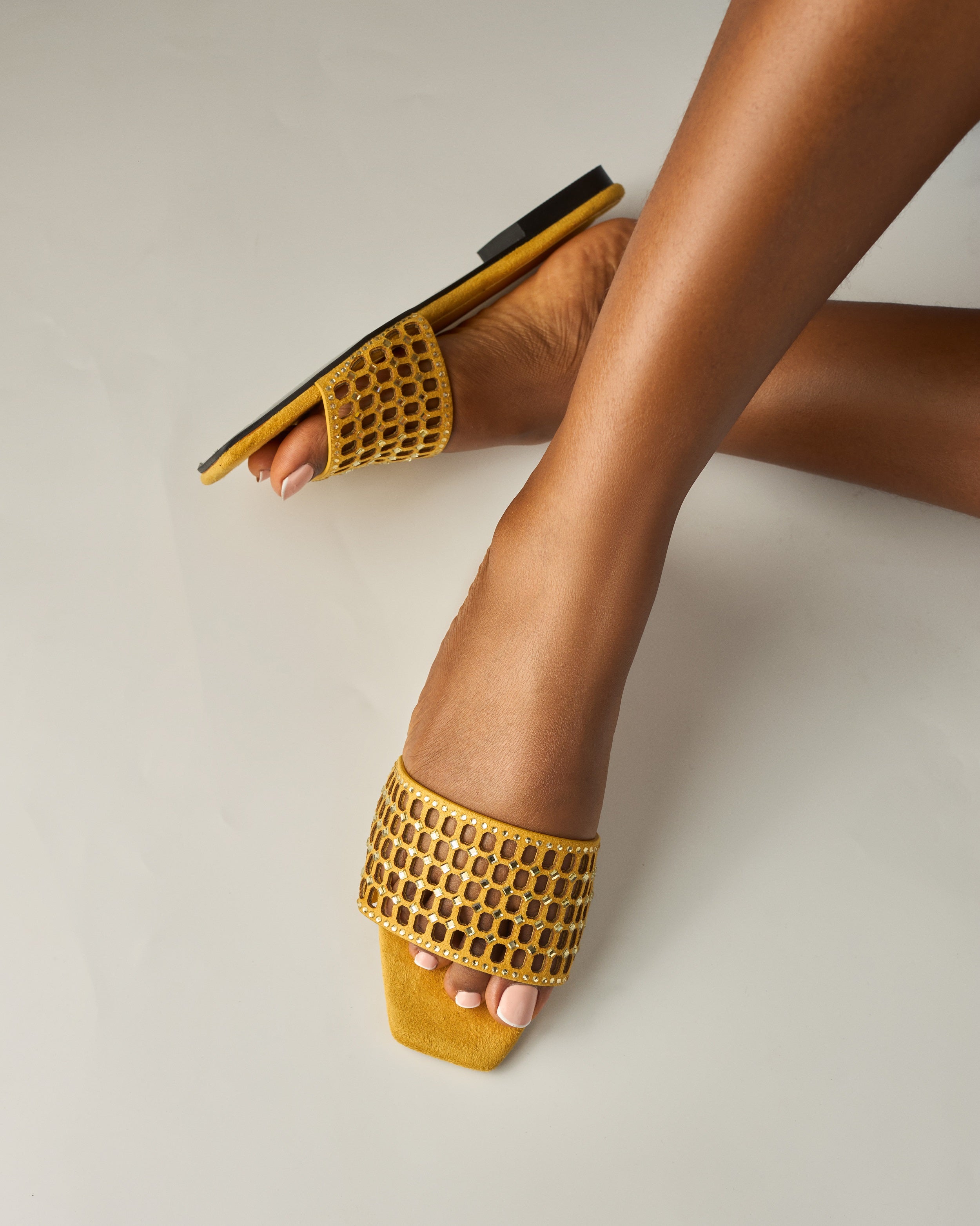 Luna Slides in Yellow – Outlash brand